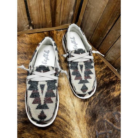 Gypsy Jazz | Shoes | New Gypsy Jazz Cozy Aztec Slip On Shoes In ...